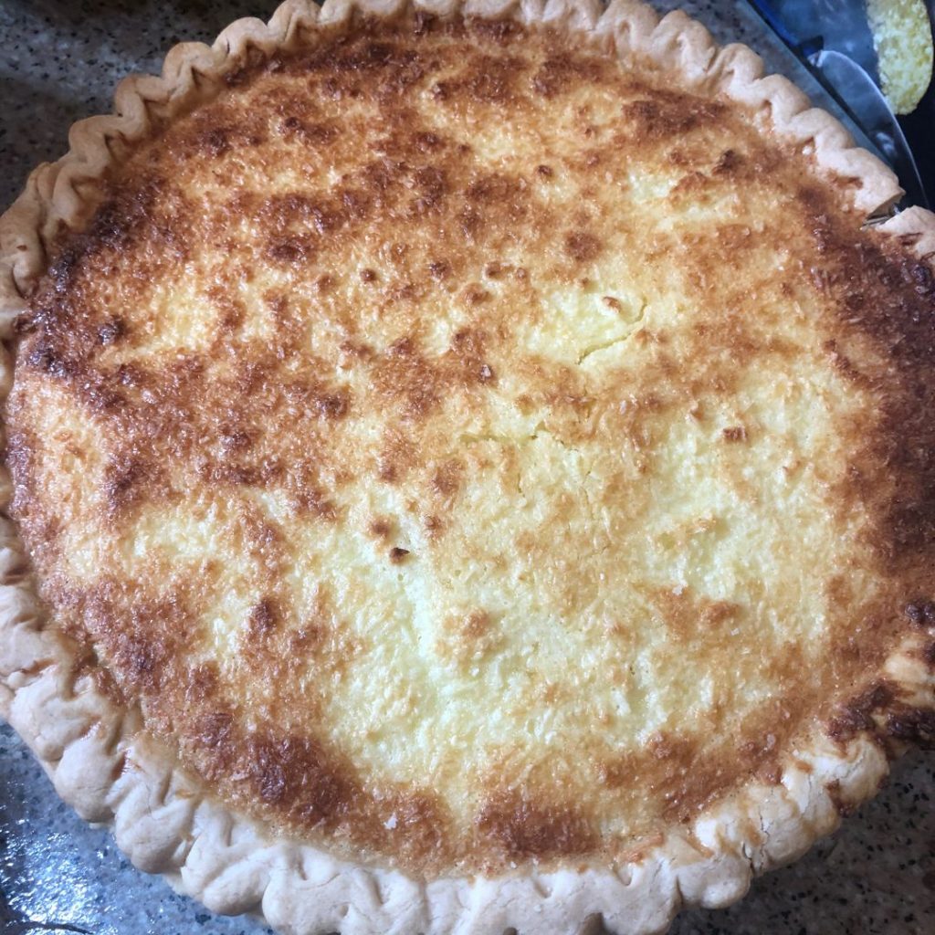 The Best-Ever Coconut Custard Pie - Skinny Daily Recipes