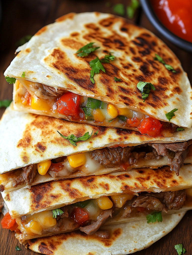 LOADED STEAK QUESADILLAS - Skinny Daily Recipes