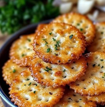 Garlic Bread Ritz Bits - Skinny Daily Recipes