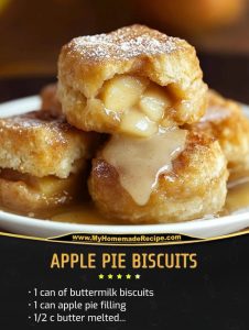 Easy Apple Pie Biscuits Recipe - Skinny Daily Recipes