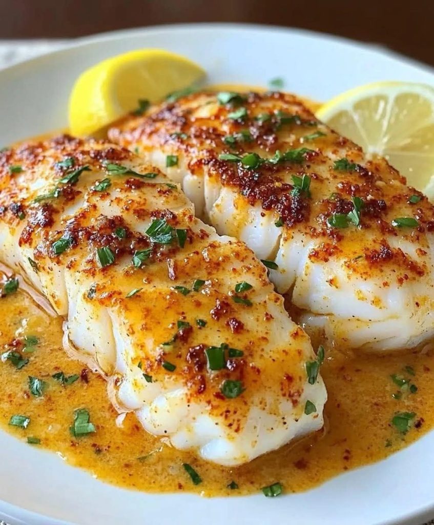 Pan-Fried Cod with Lemon Butter Sauce: A Restaurant-Quality Dish Made ...