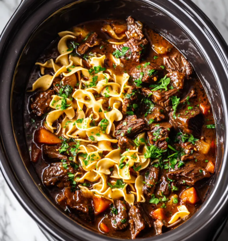 Slow Cooker Beef & Noodles — A Hearty Hug from the Heartland - Skinny ...
