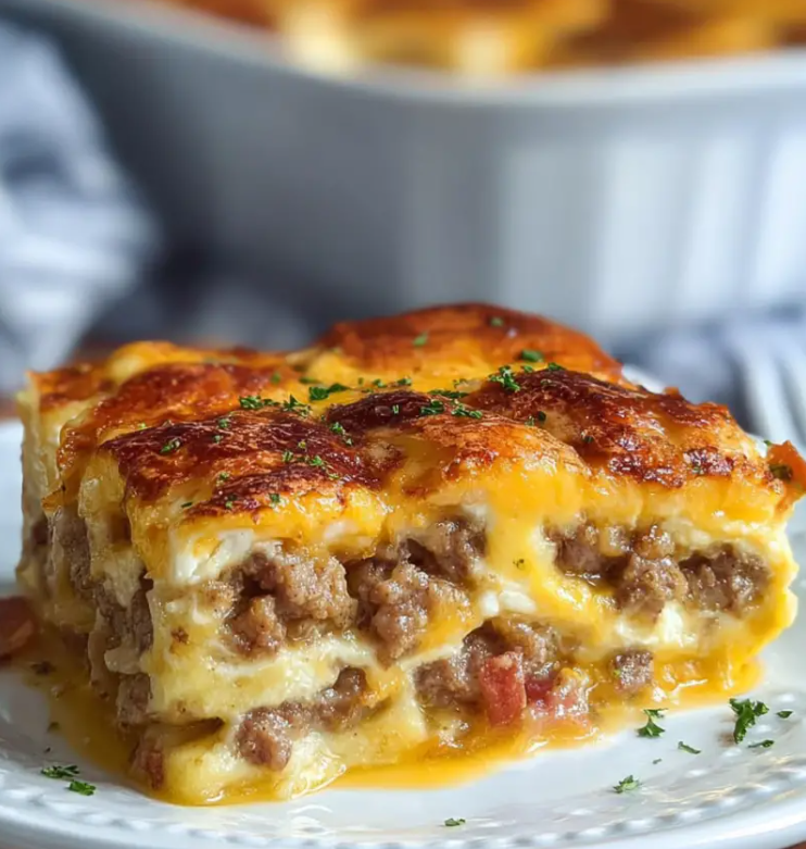 Pancake Sausage Casserole – A Midwest Morning Classic - Skinny Daily ...