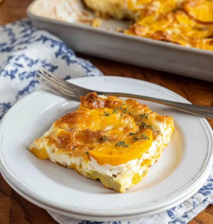 Sheet Pan Squash Casserole - Skinny Daily Recipes