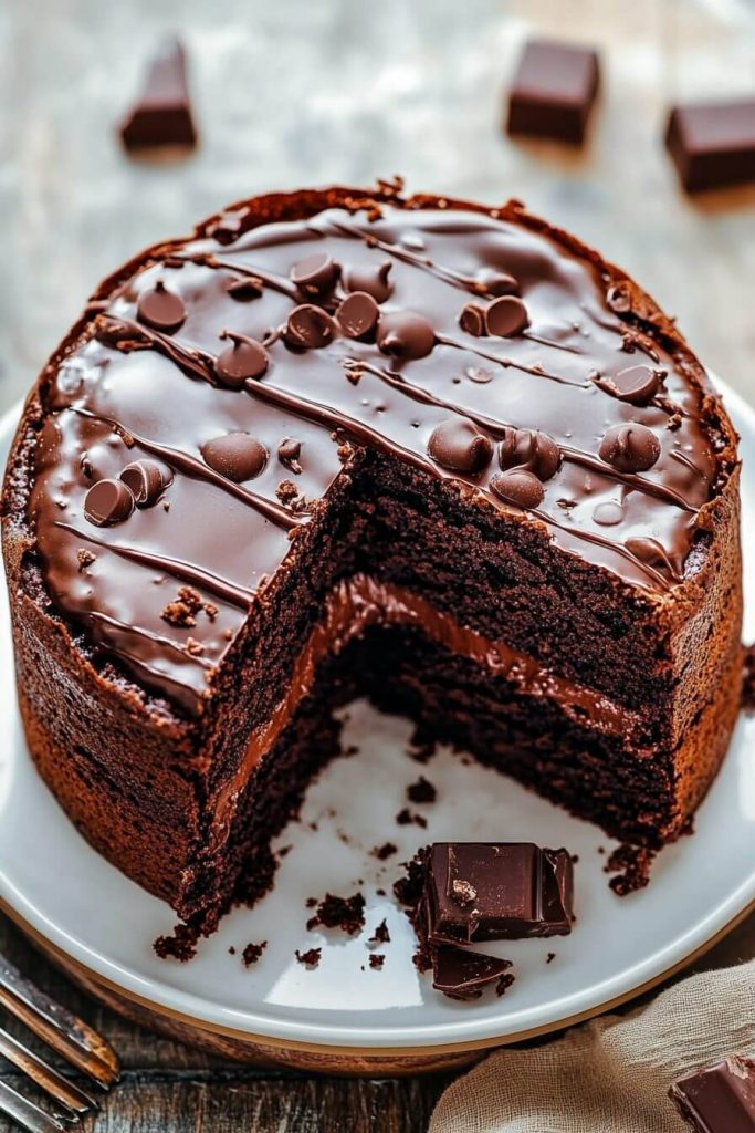 CHOCOLATE BROWNIE CAKE RECIPE - Skinny Daily Recipes