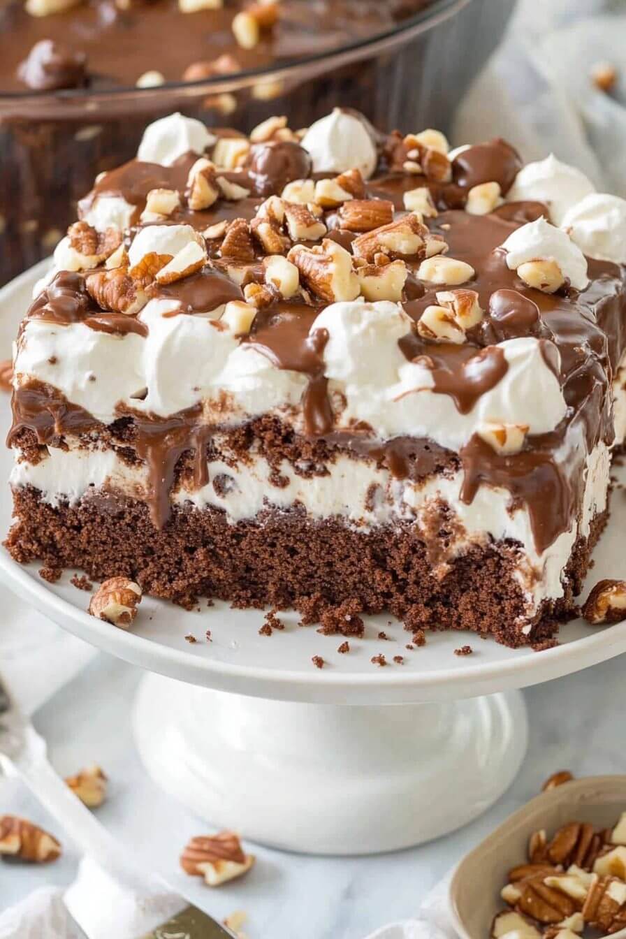 MISSISSIPPI MUD CAKE - Skinny Daily Recipes